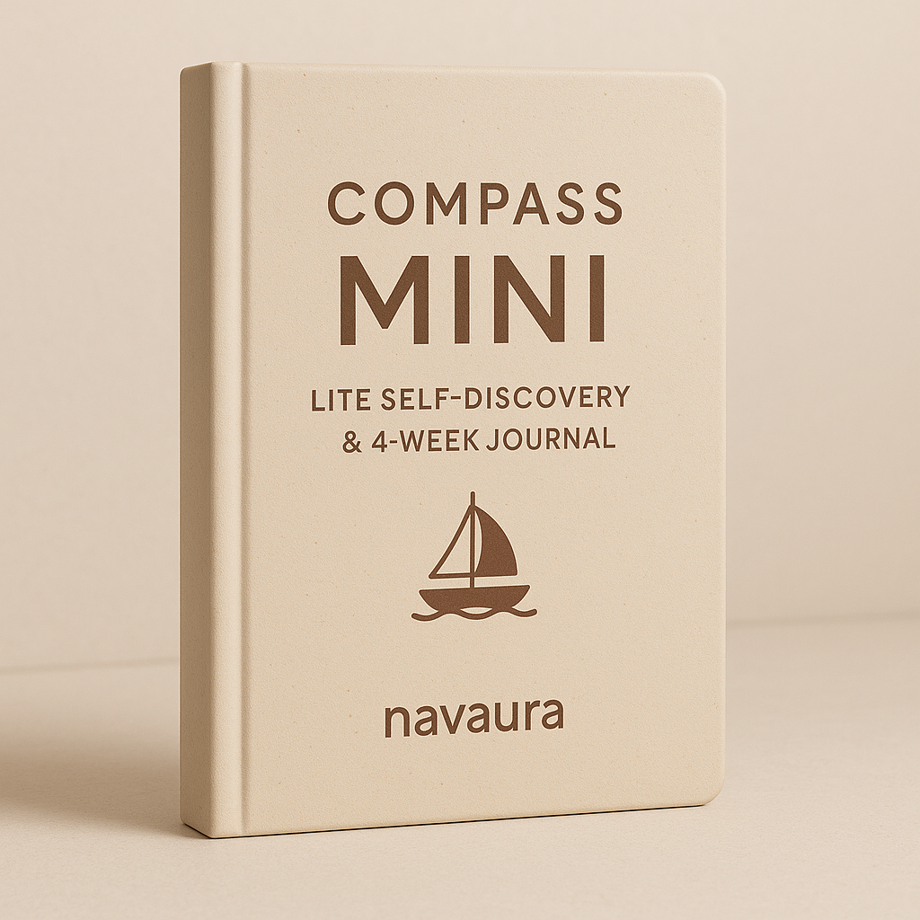 Compass Mini: Light Self-Discovery & 4-Week Journal – Navaura